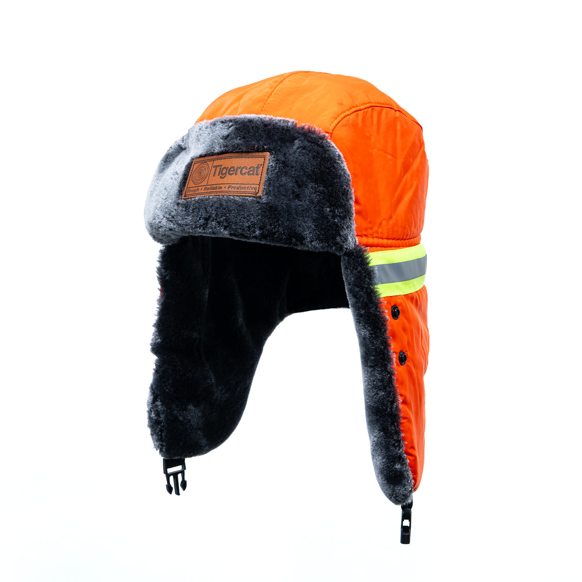 HAT, TRAPPER STYLE IN HI-VIS ORANGE – Tigercat Outfitters