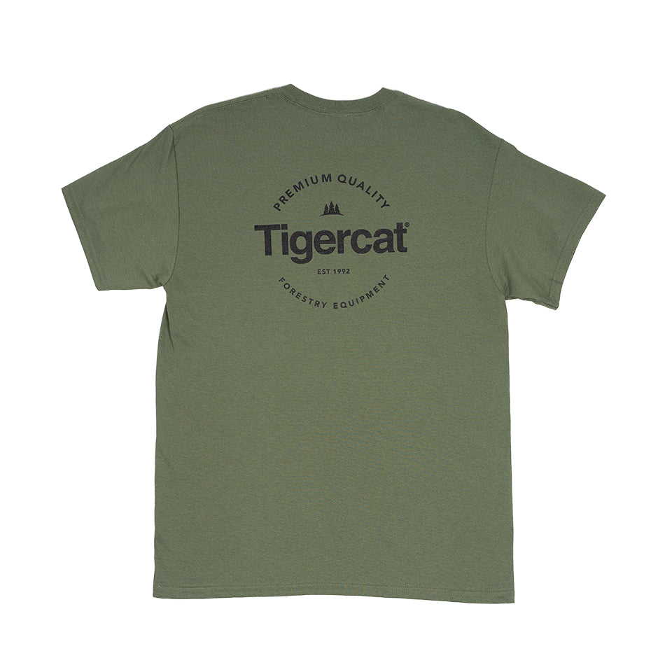 TSHIRT, UNISEX, MILITARY GREEN – Tigercat Outfitters