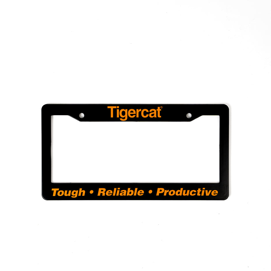 LICENSE PLATE COVER WITH TAGLINE – Tigercat Outfitters