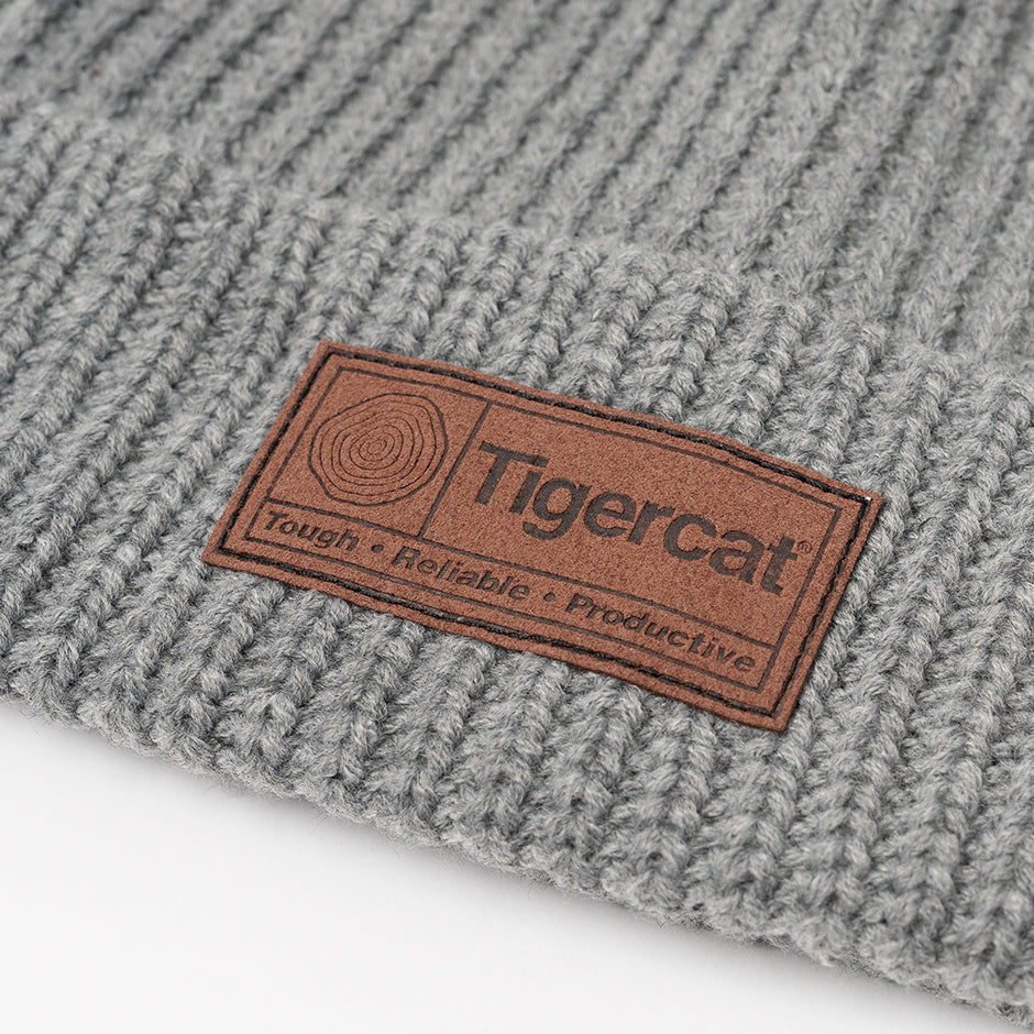 ADULT TOQUE WITH LEATHER PATCH – Tigercat Outfitters