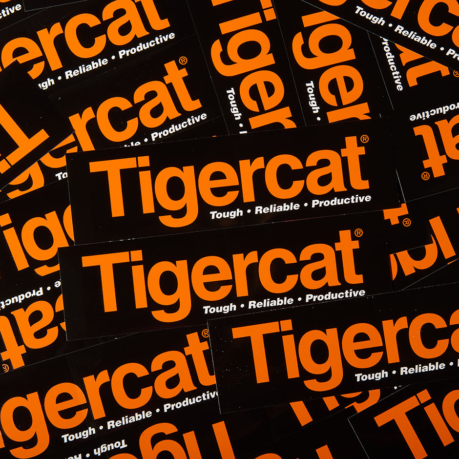 TIGERCAT STICKER 9" x 2.5" – Tigercat Outfitters